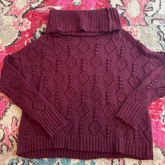LOFT | Sweaters | Burgundy Loft Sweater | Poshmark